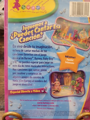 Barney - Can You Sing That Song (DVD, 2005 Spanish version) 45986023445 ...