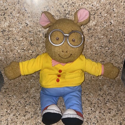Working 1996 Playskool Vintage Talking Arthur Plush Toy Doll 18" Tall ...