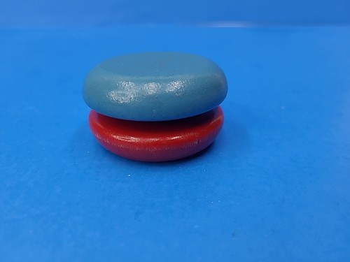 Vintage Fli-Back Wood Yo-Yo, Red & Blue | eBay