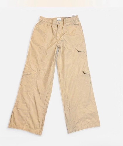 Pacsun Women’s Tan Low Rise Puddle wide leg Cargo Pants Size Medium | eBay