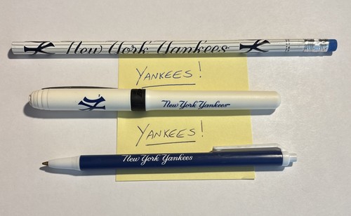 New York Yankees Souvenir Pencil And 2 Pens | eBay