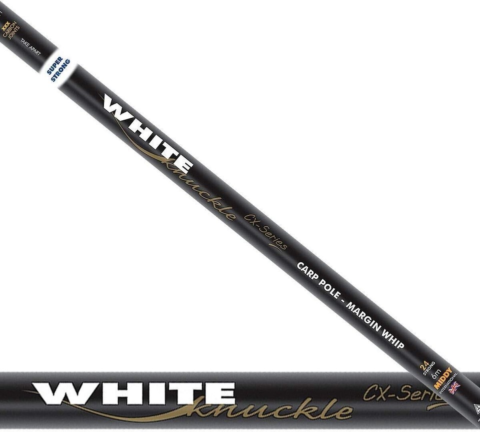Middy 6m White Knuckle Margin Pole Hit And Hold Pole 2 X Top Kits ...