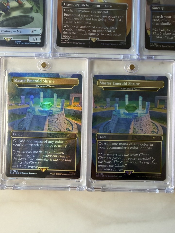 Sonic The Hedgehog Magic The Gathering Secret Lair Full Foil Set ...