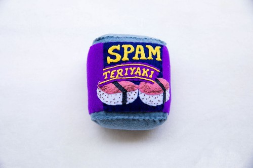 LUCY SPARROW Teriyaki SPAM Art FELT Sculpture SIGNED Limited EXCELLENT ...