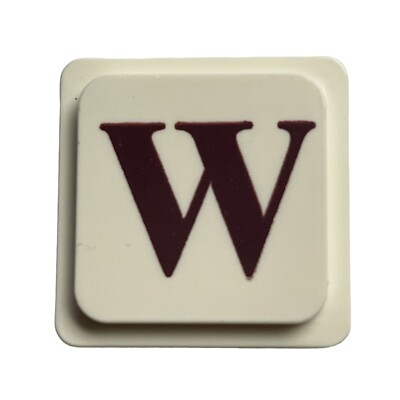 UpWords 3D Letter W Tile Replacement Stacking Word Game Piece 1988 ...
