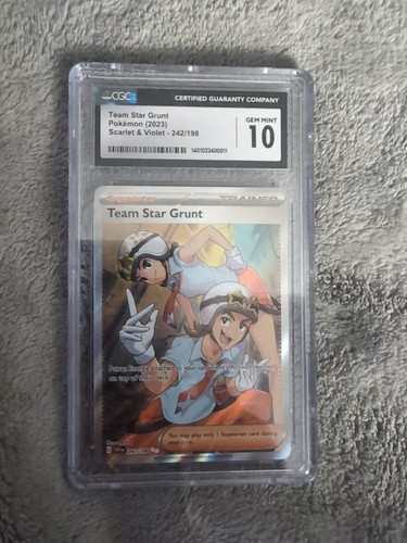 Pokémon TCG Team Star Grunt Scarlet & Violet Base Set 242/198 Holo ...