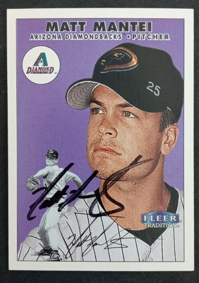 2000 Fleer SIGNED: Matt Mantei, DIAMONDBACKS #11 | eBay