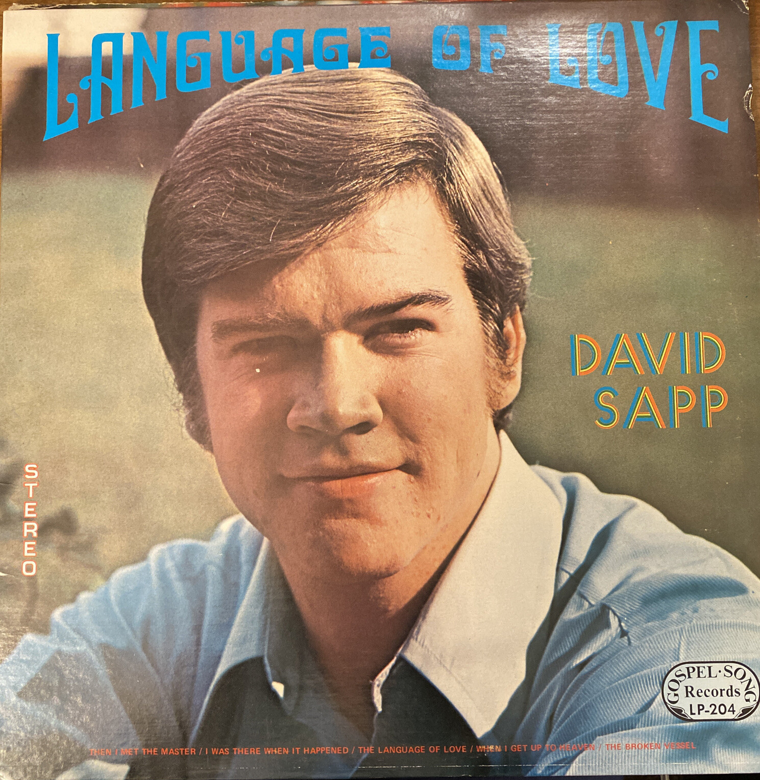 David Sapp Lot of 3. Christian Gospel Vinyl LP Record. Very good cond ...