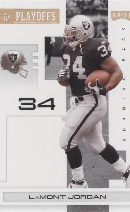 2007 Playoff NFL Playoffs - LaMont Jordan #71 Gold /299 for sale online ...