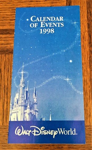 Walt Disney World Calendar of Events 1998 | eBay