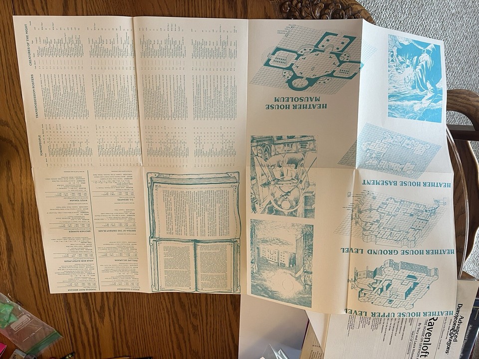 I10 RAVENLOFT II: THE HOUSE ON GRYPHON HILL 1986 1st print AD&D 100% ...