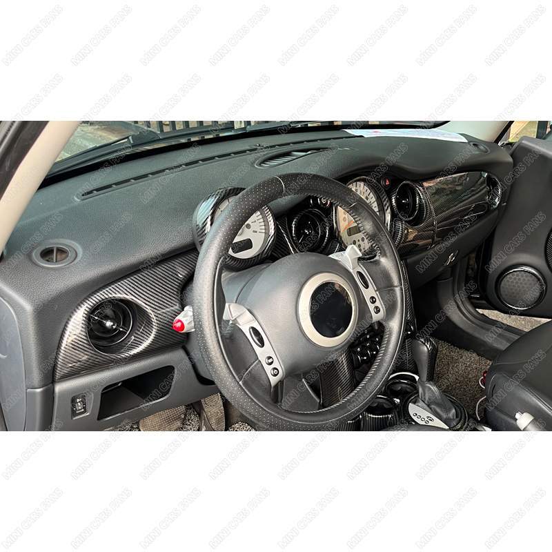 ABS Carbon Pattern Console Dashboard Panel Cover Trim for Mini R53 R50 ...