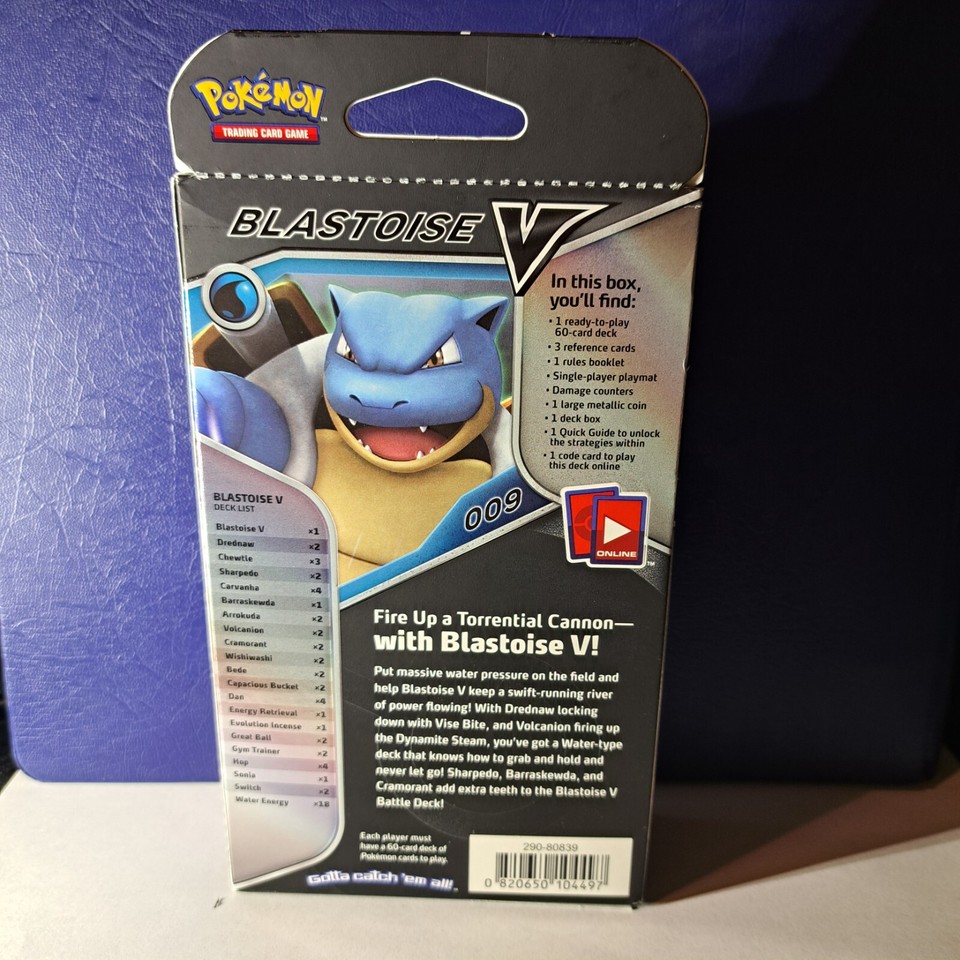Pokémon Trading Card Game - V Battle Deck - BLASTOISE V (60-Card Deck ...