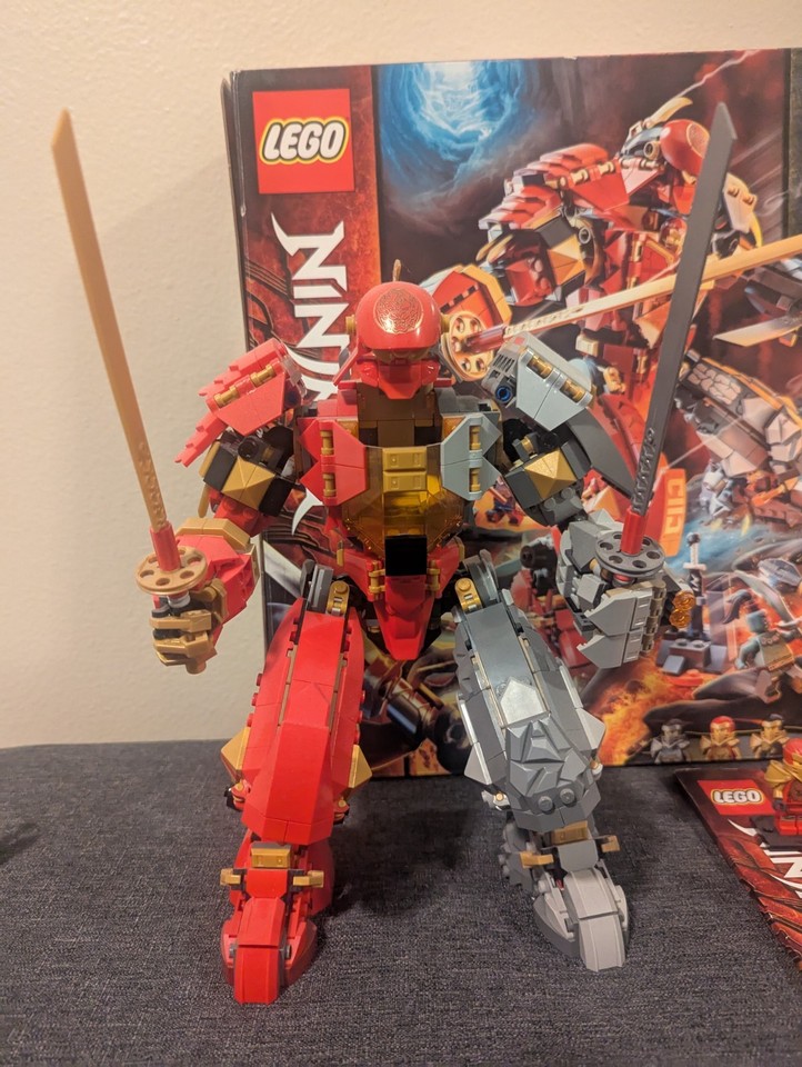 Complete/mint w/ box and manual Lego Ninjago set 71720 Firestone mech ...
