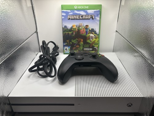 Xbox One S 1TB Console White GREAT CONDITION + Minecraft + Controller ...