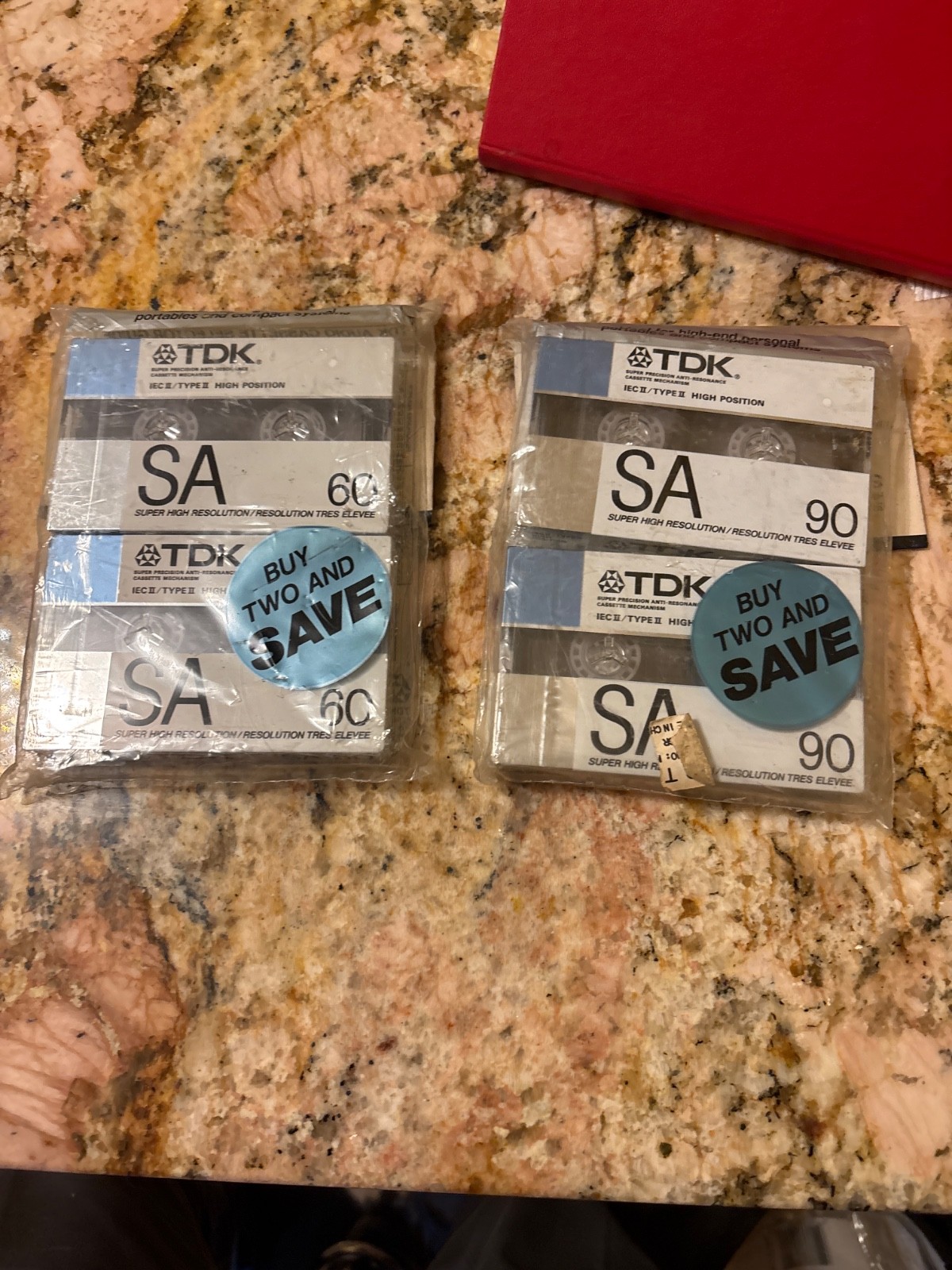 Lot of 4 new TDK SA90 Super High Position Sealed 1988 Vintage Type 2 | eBay