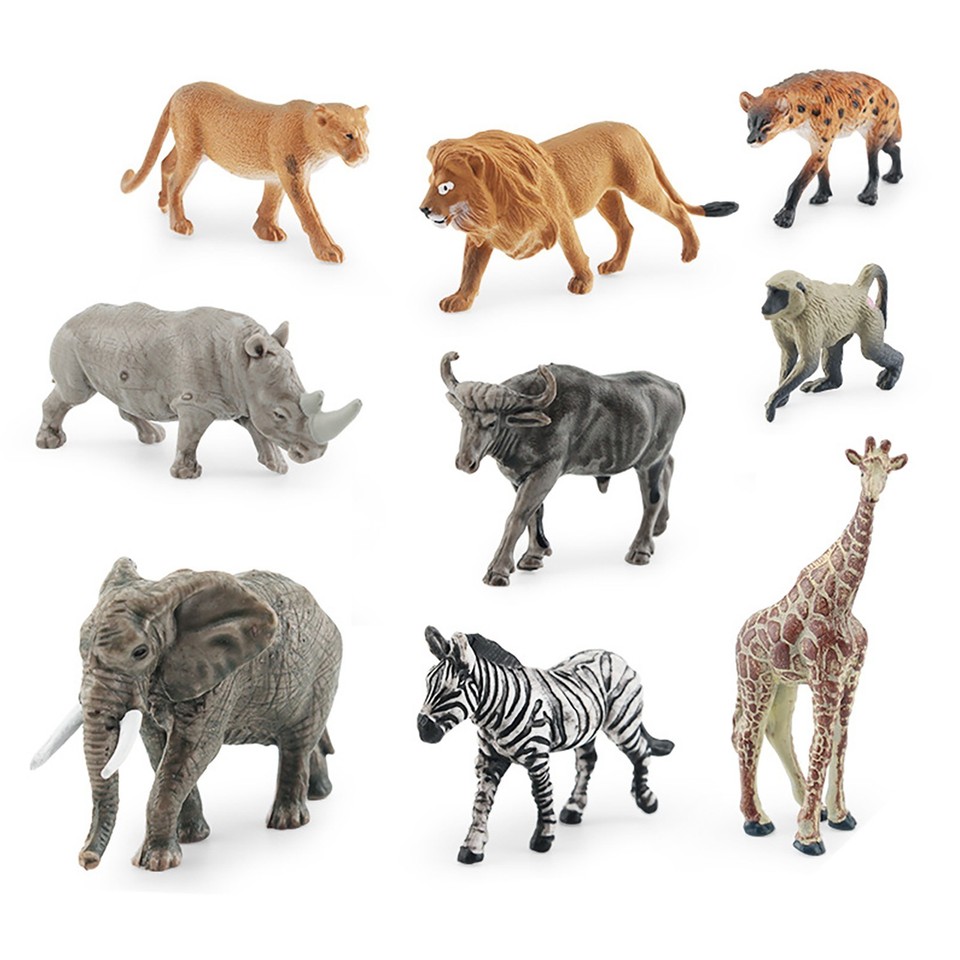 Detailed Zoo Animal Model Toys for Educational Play and Decoration ...
