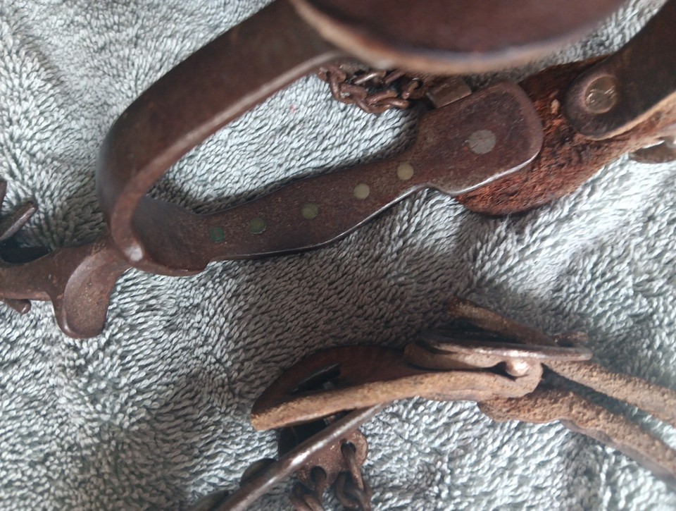 Antique August Buermann 5 Spot Unmarked Spurs Circa 1900's, Very Rare ...