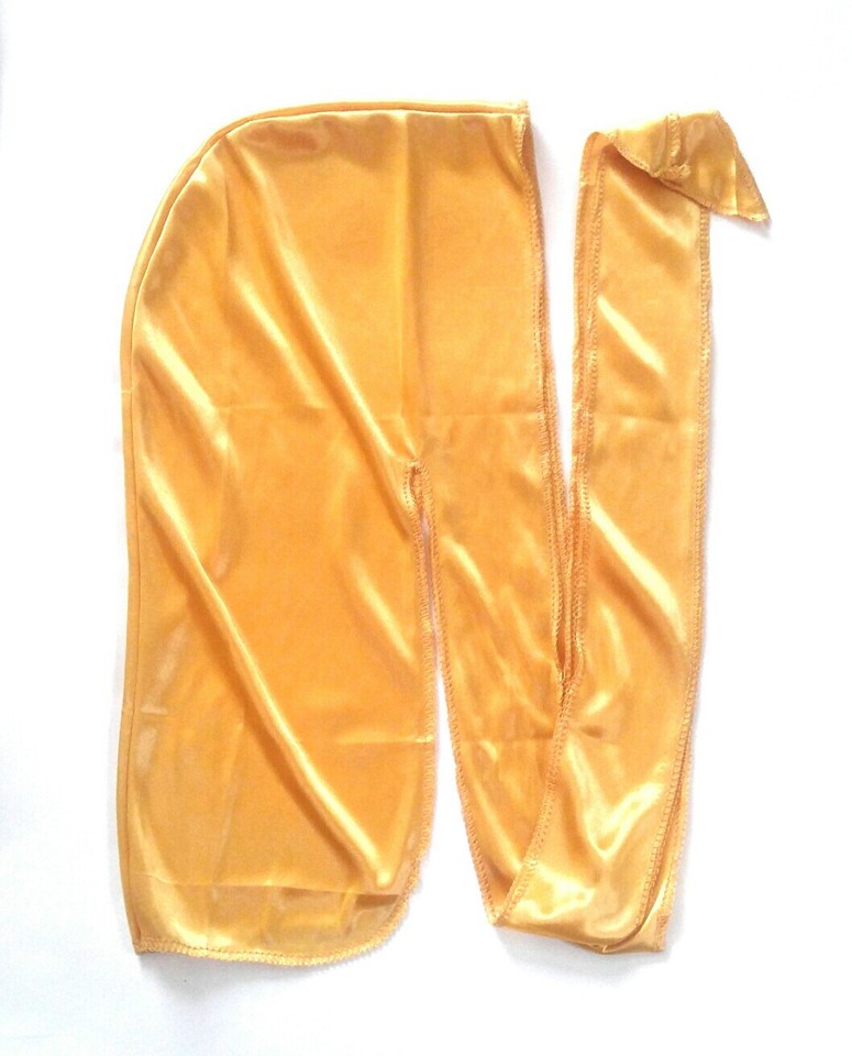 Gold Durag 8 Pack Men Women Fashion Doo Rag Headwrap Headwear Tie Back ...