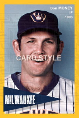 Don Money - 1983 Milwaukee Brewers - choose a size - color print | eBay
