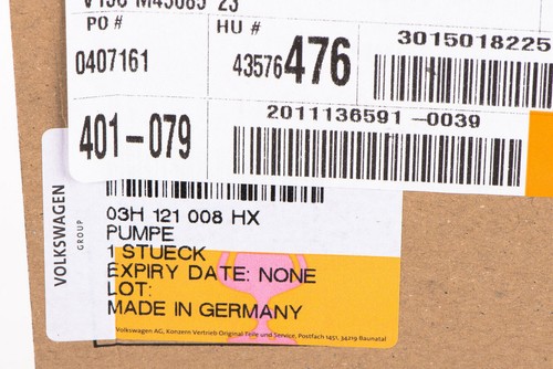 OEM NEW GENUINE VW Volkswagen 11-15 Touareg CGRA Engine Water Pump 03H ...