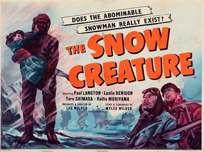 The Snow Creature 1954 Dvd. copy of public domain film. disc only | eBay UK