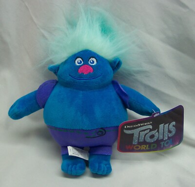 Trolls World Tour BIGGIE THE BLUE TROLL 8" Plush STUFFED ANIMAL Toy NEW ...