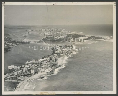 VTG AERIAL PRESS PHOTO / CONDADO AREA + SAN JUAN / PUERTO RICO 1954 | eBay