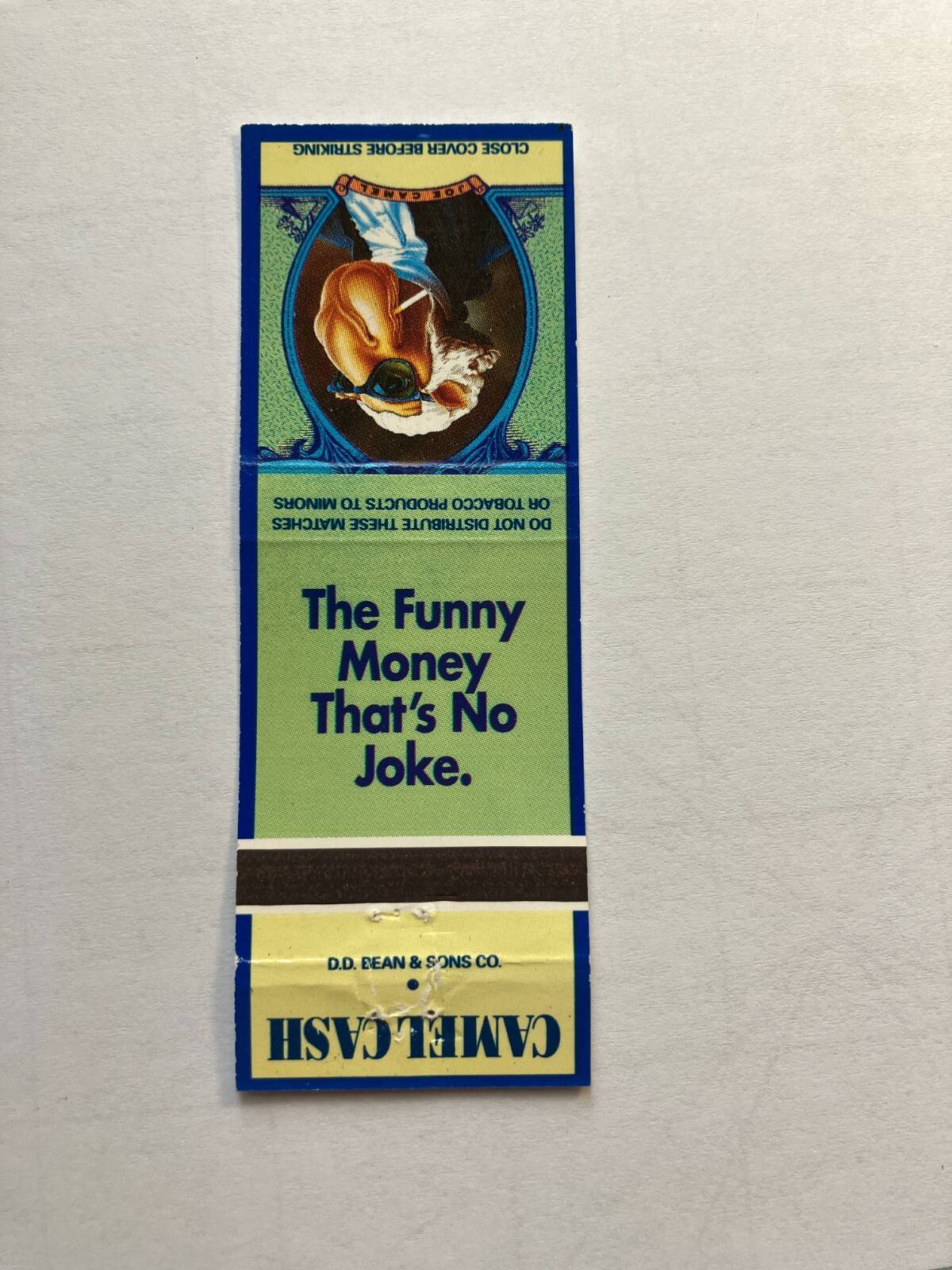 1992 Camel Promo Matchbook Cover - Camel Cash - The Funny Money | eBay