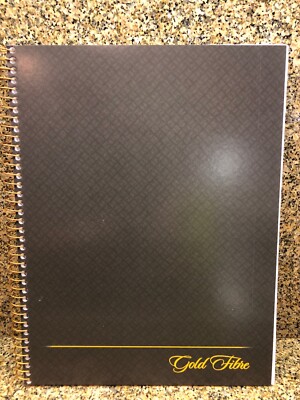 Project Planner (Black) Ampad Gold Fibre Classic Wirebound -7.25" X 9. ...