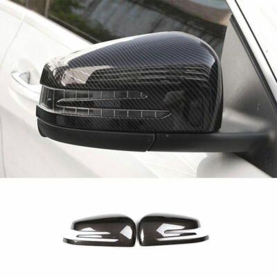 Carbon Fiber Rear View Side Mirror Cover Trim For Benz C-Class W204 ...