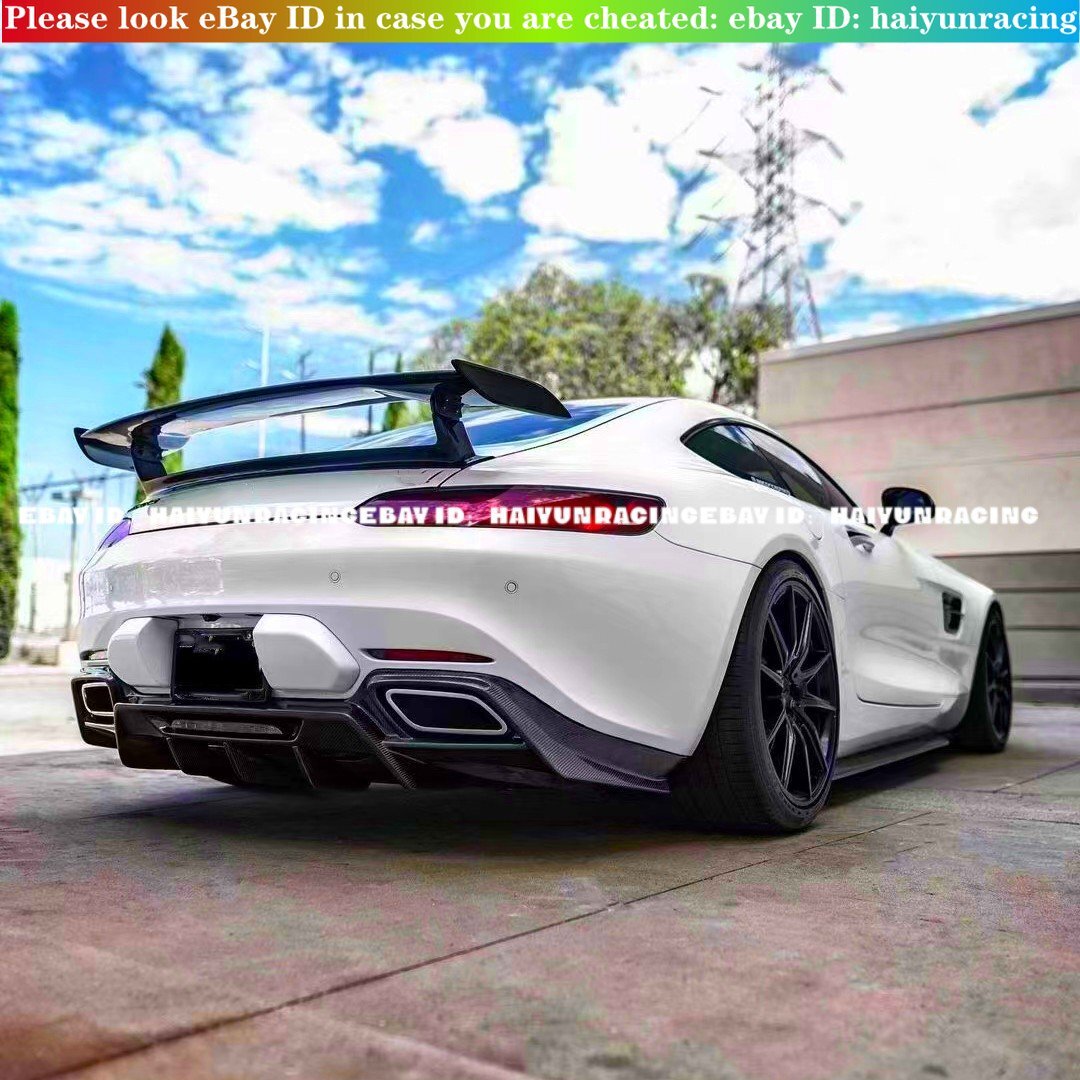 Carbon Fiber GT Wing Rear Spoiler GTR Style For Mercedes Benz AMG GT ...