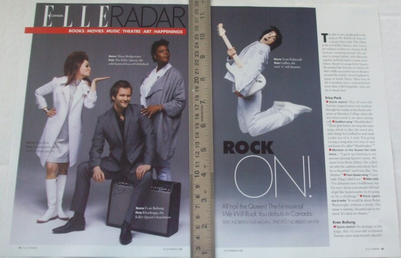 Erica PECK Evan Buliung YVAN Pedneault original TWO magazine pages ...