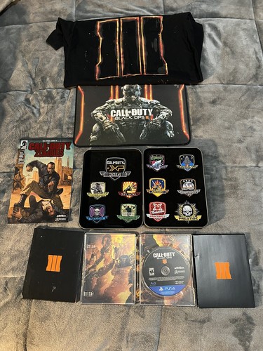 Call of Duty Black Ops 4 Steel Book Case,Loot Crate,Cards,Shirt,CoD ...