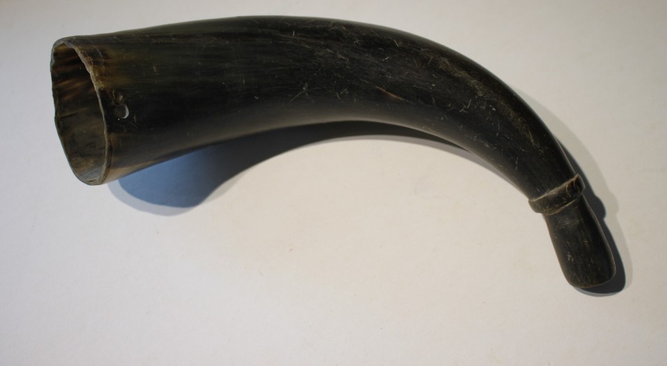 Antique Vintage Black Powder Horn Muzzleloader | eBay