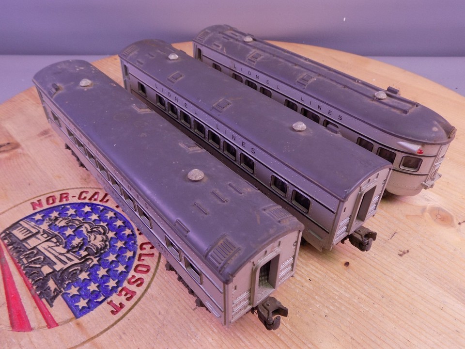 Lionel O Scale Lionel Lines 2421,22,23 Passenger Cars No Box Lot #O22 ...