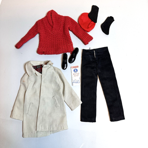 Vintage KEN #788 RALLY DAY' 62 Coat, Hat, Map w/ Sweater, Slack, Shoes ...