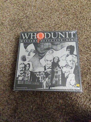 VINTAGE Whodunit Mystery Detective Board Game Selchow and Righter 1985 ...