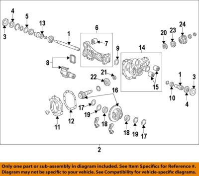 GM OEM 19-23 Escalade ESV Carrier Components-Difrntal Cover Gasket ...