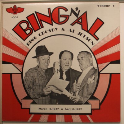 Bing Crosby, Al Jolson Lp Bing N' Al Volume 1 On Totem - Sealed ...