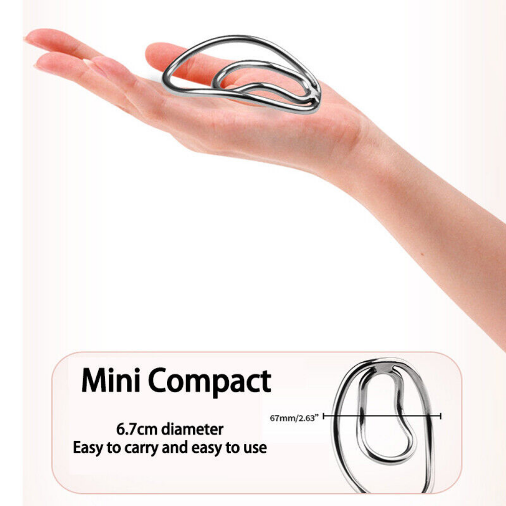 Stainless steel The Penis Clip Male Metal Chastity Training Clip Lock ...