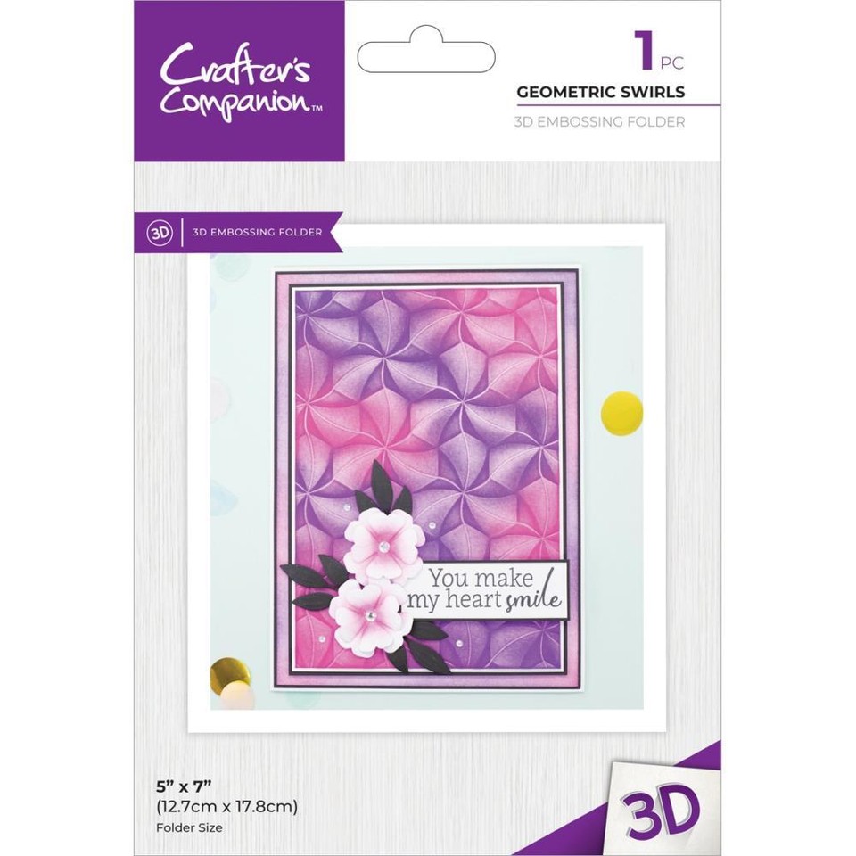 Crafter's Companion Gemini 3D EMBOSSING FOLDERS- 5"X7" (You Choose) | eBay