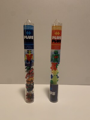 Plus Plus Building Blocks Puzzle Toy- Lot Of 2- Denmark (colors: Basic ...