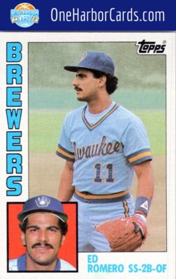 1984 Topps Milwaukee Brewers Baseball Card #146 Ed Romero | eBay