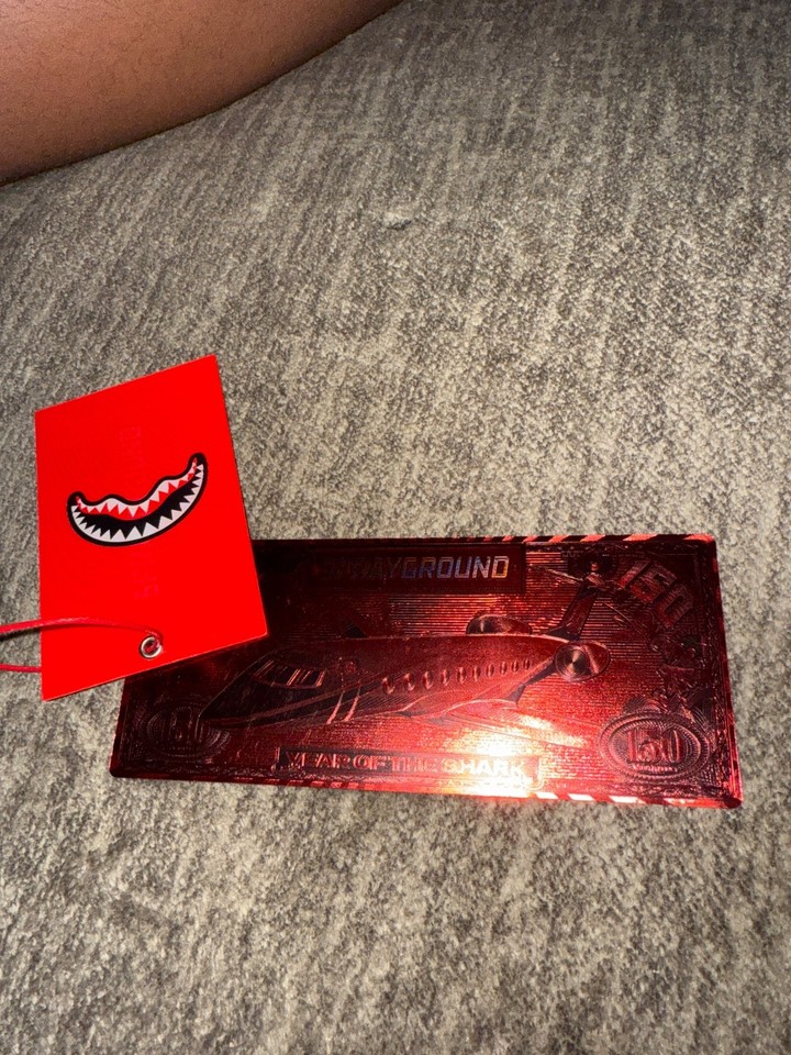 Sprayground Golden Ticket Limited Edition Backpack Tag Accessory | eBay