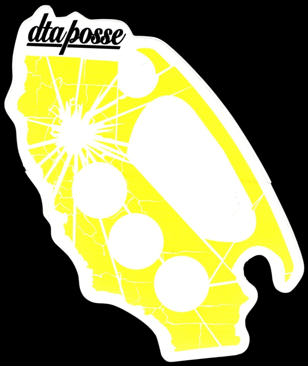 DTA Posse Rogue Status California Vintage Sticker - Streetwear ...