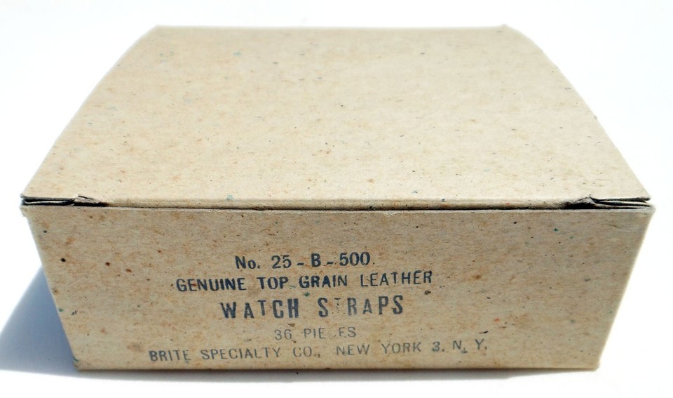 FOUR (4) MINT ORIG WW2 1944-DATED GI-ISSUE WATCH BANDS CALF, SWEATPROOF ...