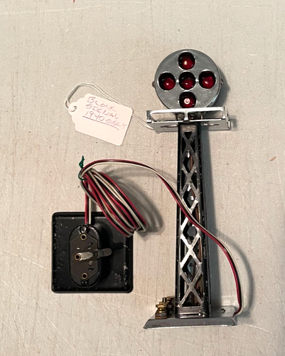 Marx 1404 Five-Light Block Signal w/Remote Control circa 1940 WORKS | eBay