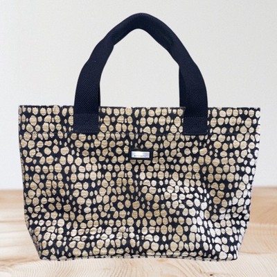 Jim Thompson Black Beige Animal Print Carry All Tote Purse Bag | eBay