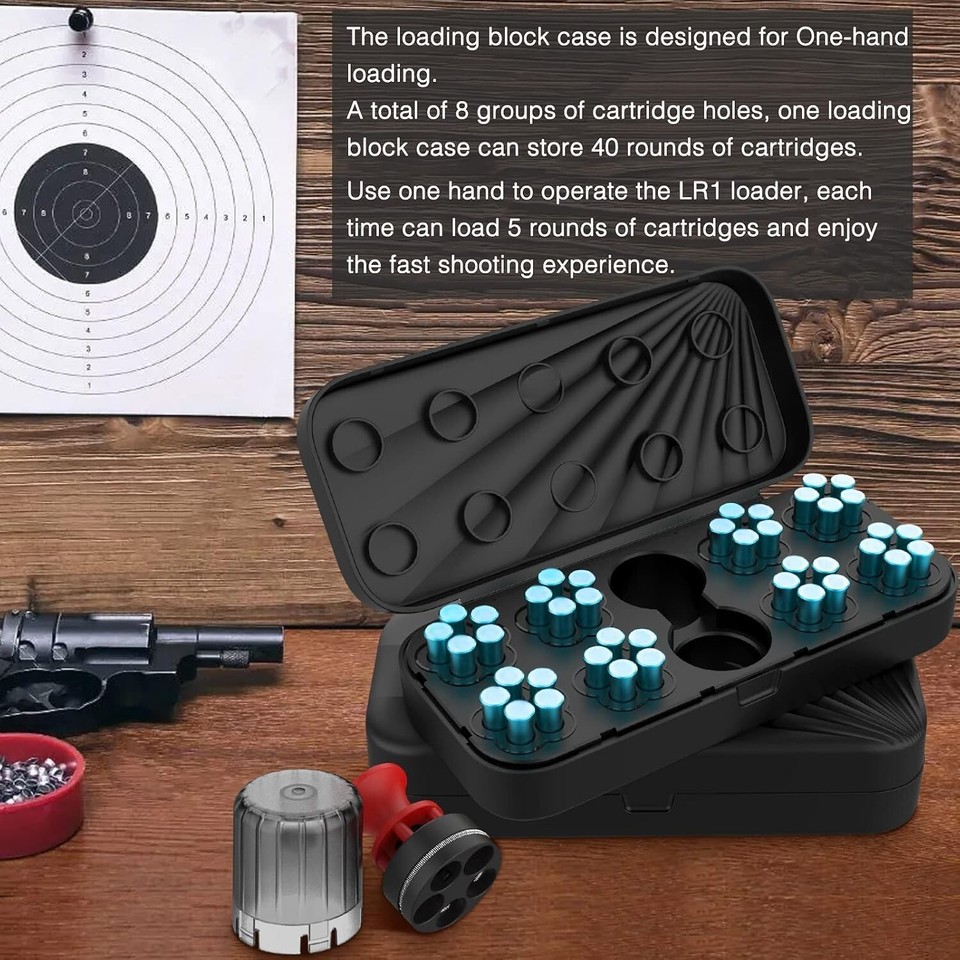 Ludex 5 Shot Revolver Speed Loader for .38 Special/.357 Magnum.Fits S&W ...